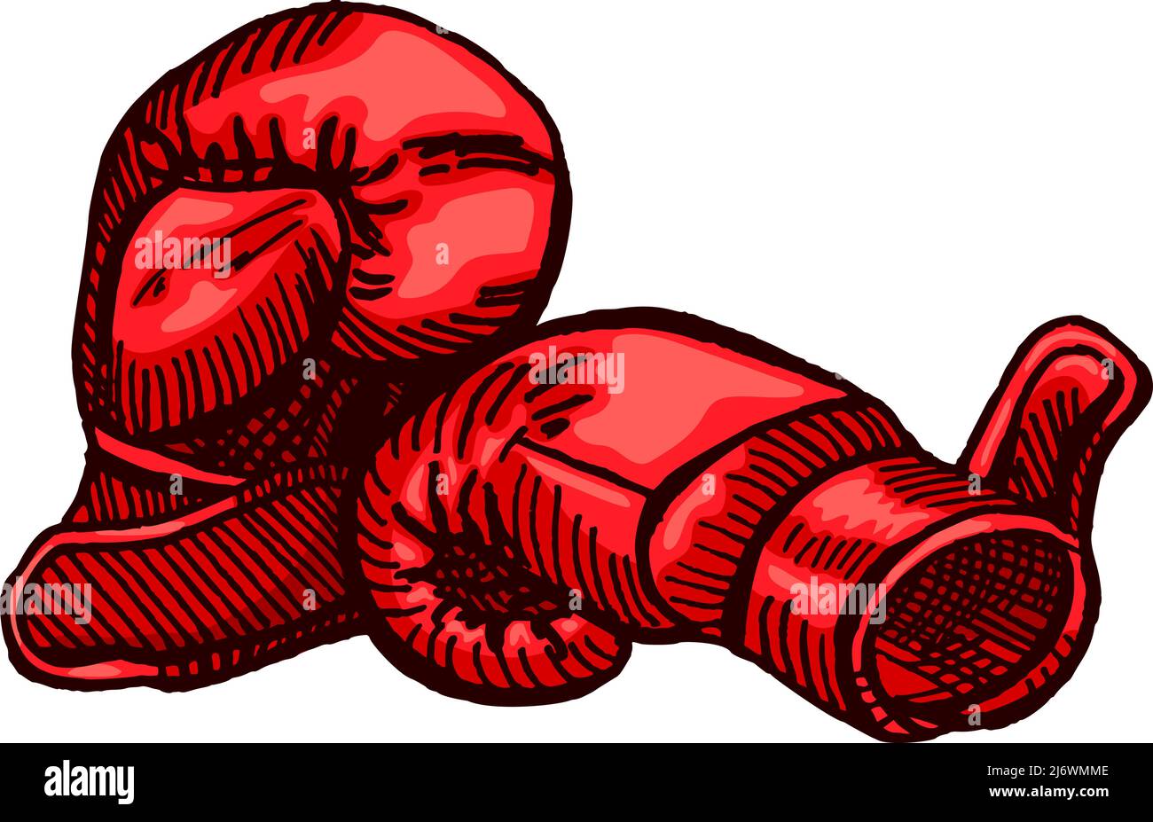 Boxing gloves sketch hi-res stock photography and images - Alamy