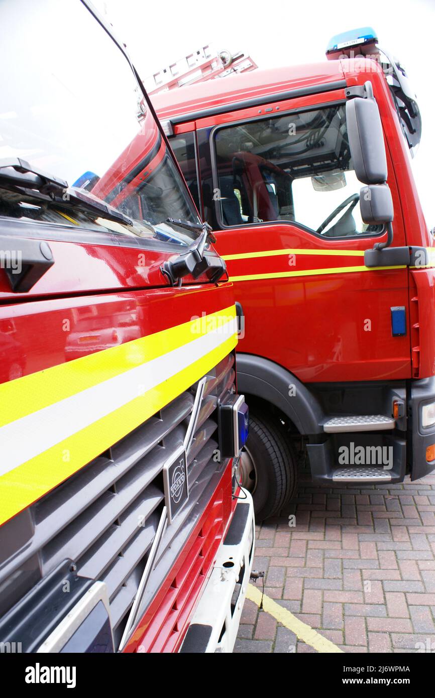 Fireman with hose uk station hi-res stock photography and images - Alamy