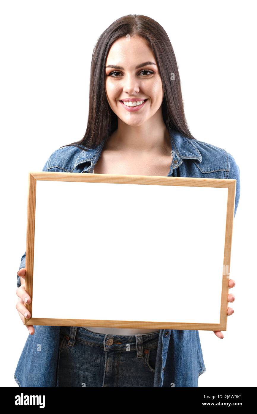 Beautiful woman in advert hi-res stock photography and images - Alamy