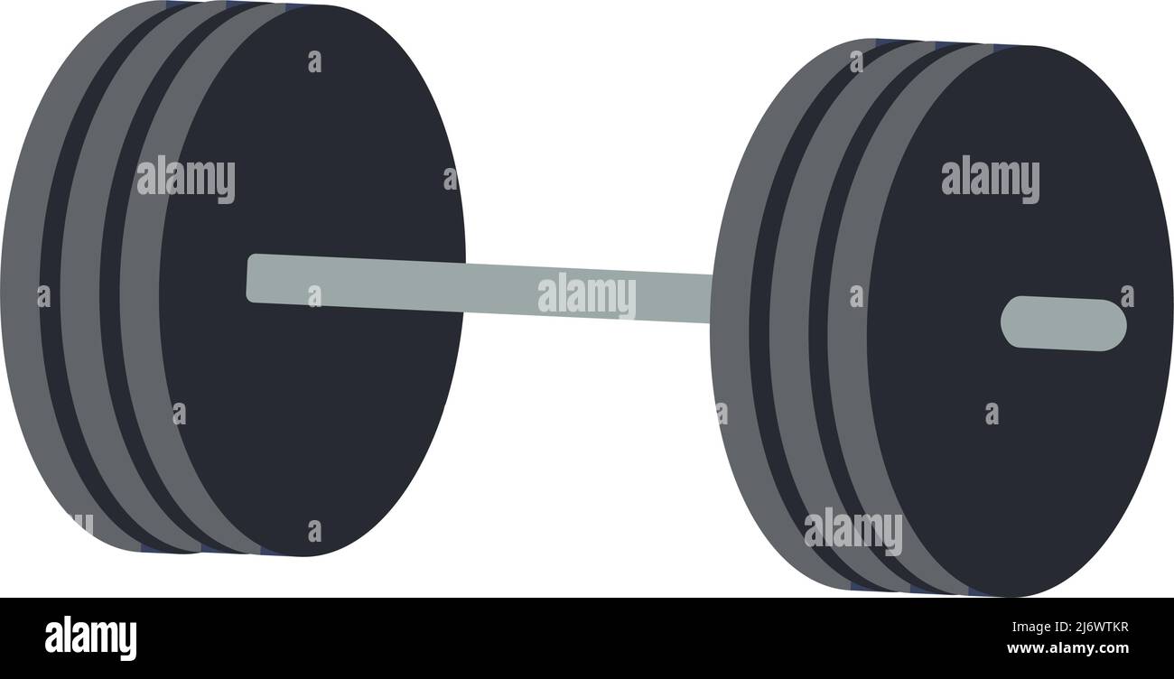 Dumbbell Semi Flat Color Vector Object Stock Vector Image And Art Alamy