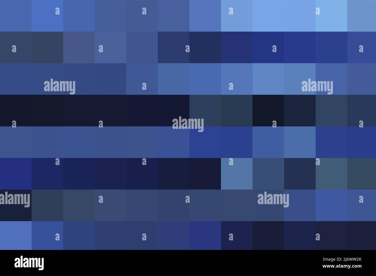Striped horizontal background from dark and light blue squares ...