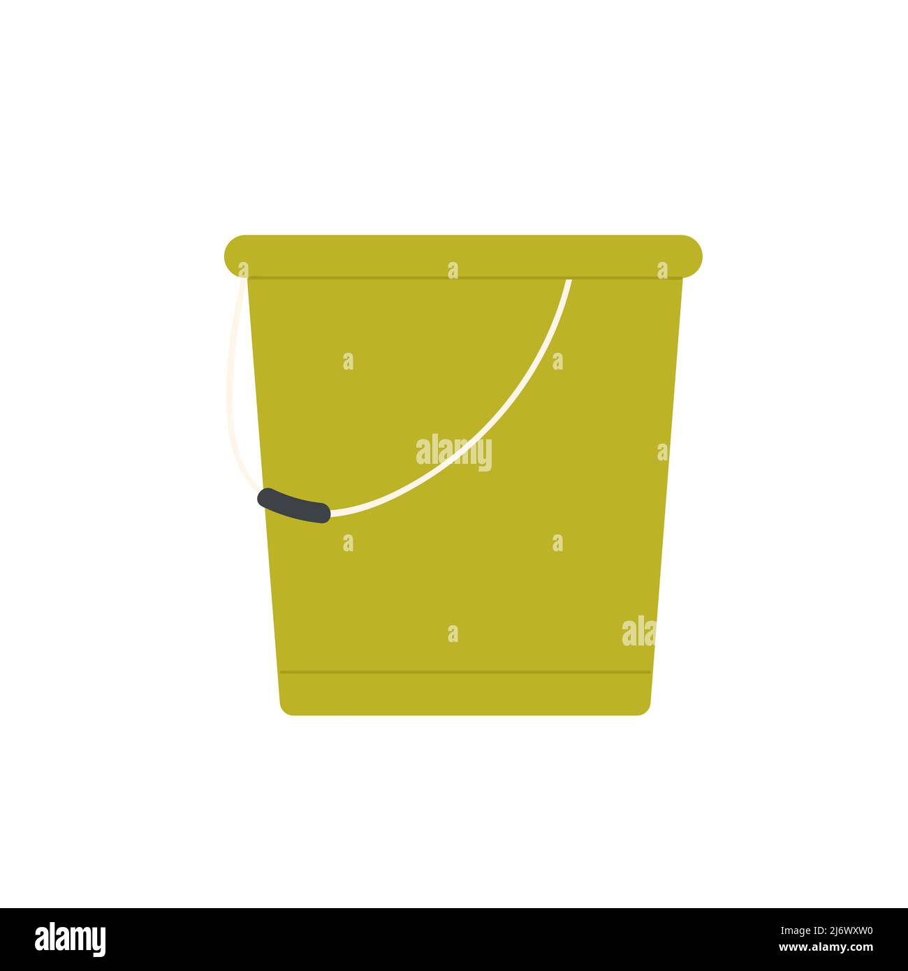 Housekeeping cleaning bucket. Housework equipment and cleaning tools ...