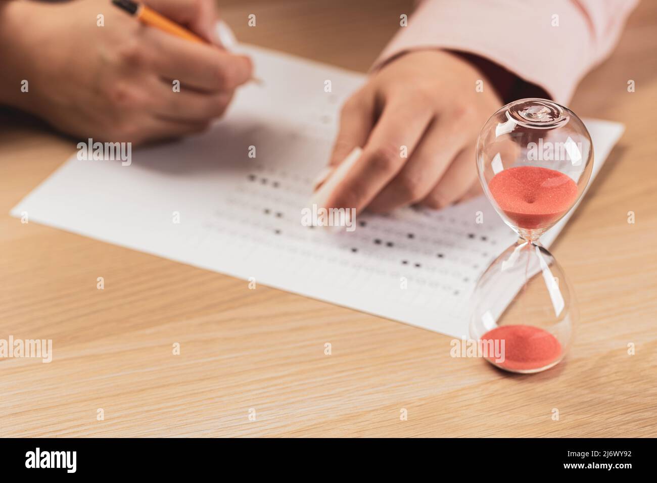 allotted time for exam and student hand testing in exercise and passing ...