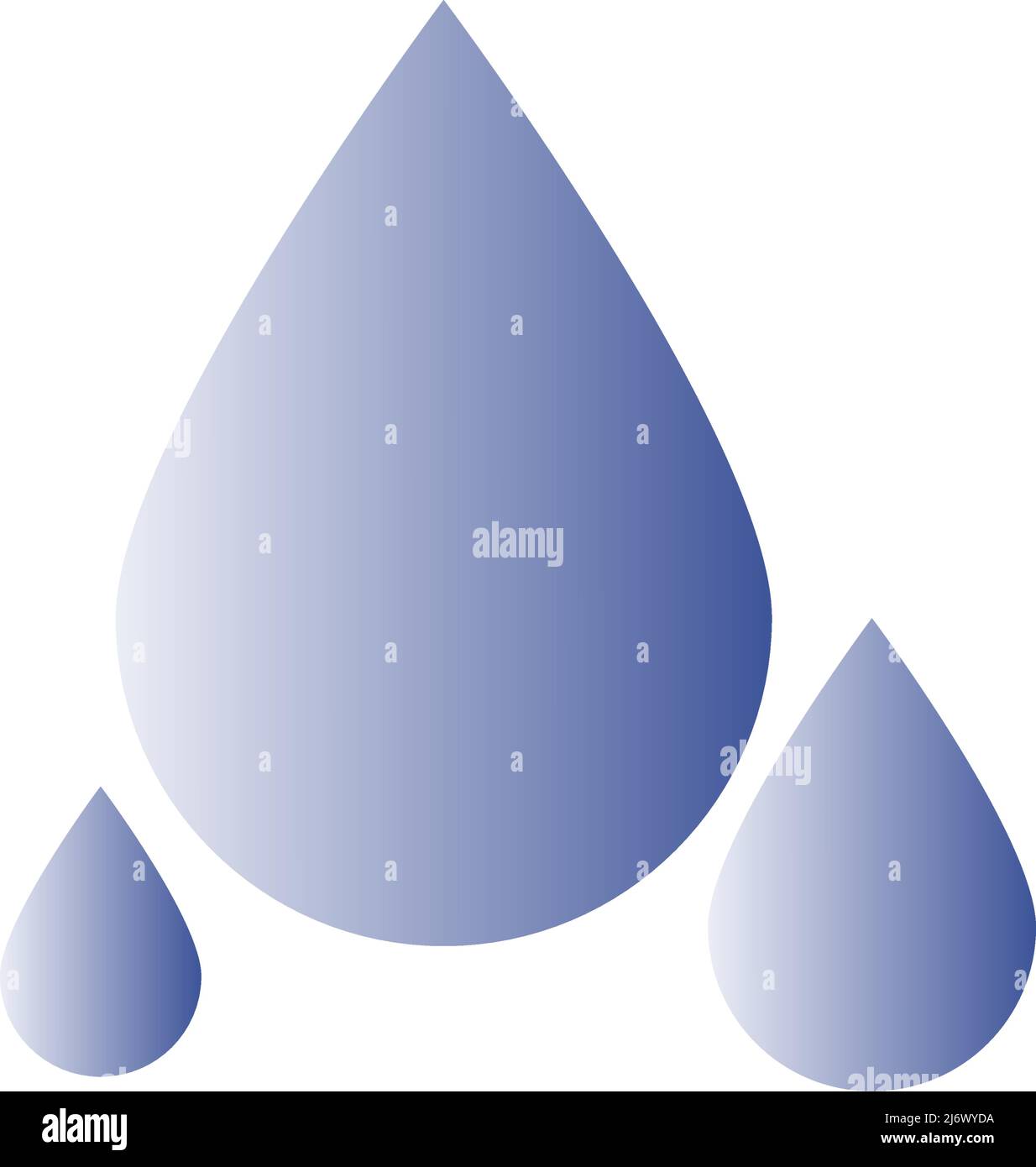 water droplets are isolated on white background. vector illustration ...