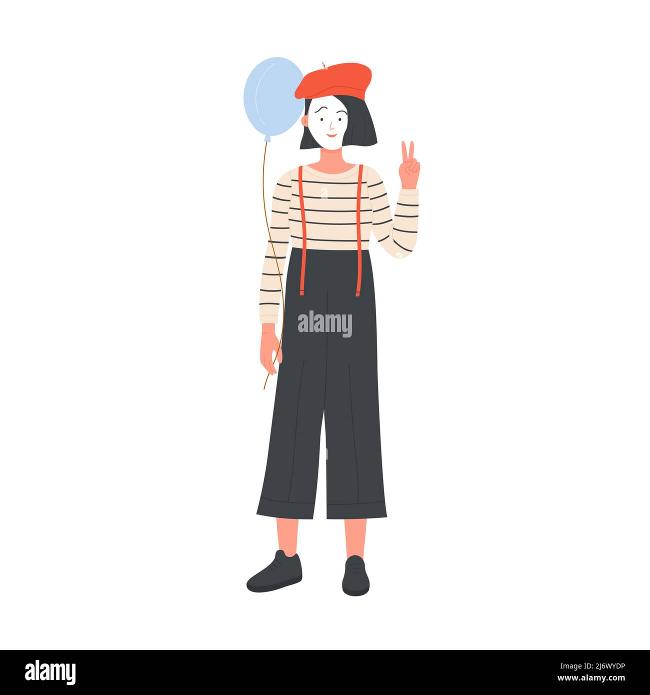 French Mime Clipart