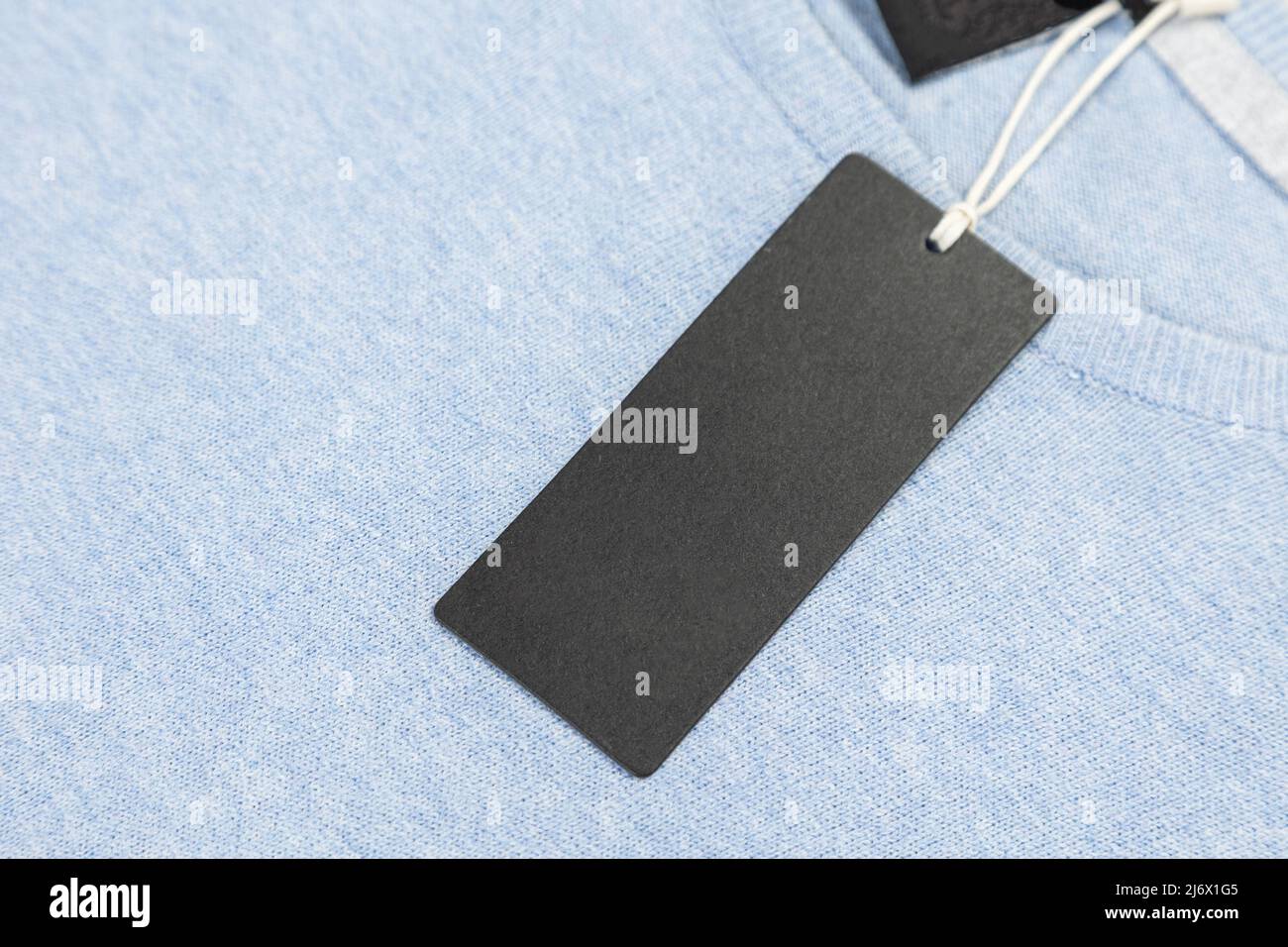 Plain clothing price tag close up place for your text or logo Stock ...
