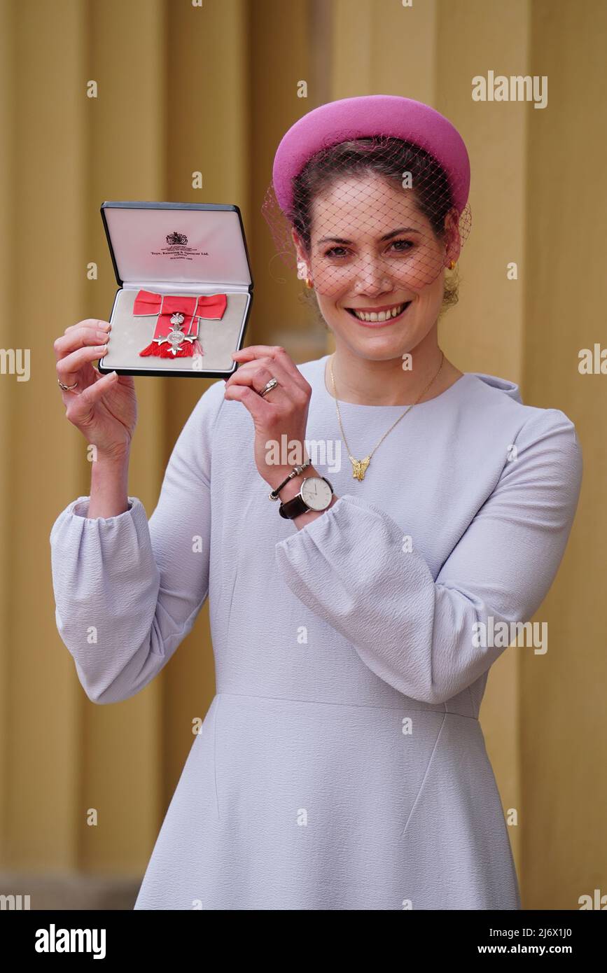 Modern Pentathlete Kate French after she was made an MBE (Member of the ...