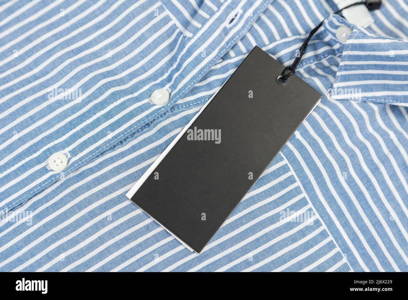 Plain clothing price tag close up place for your text or logo Stock ...