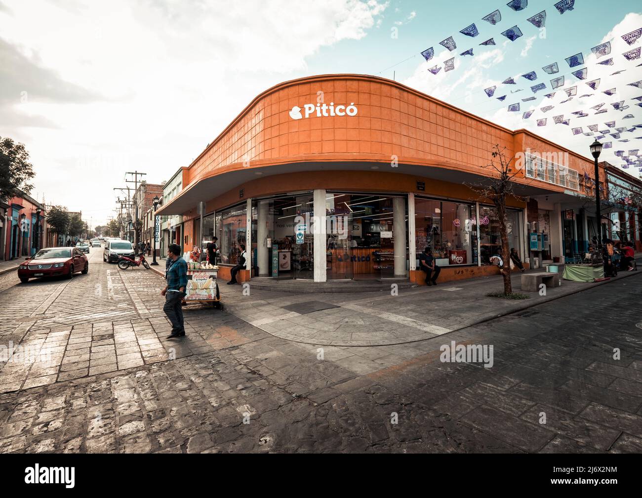 A view of streets of Oaxaca downtown, mexico Stock Photo - Alamy