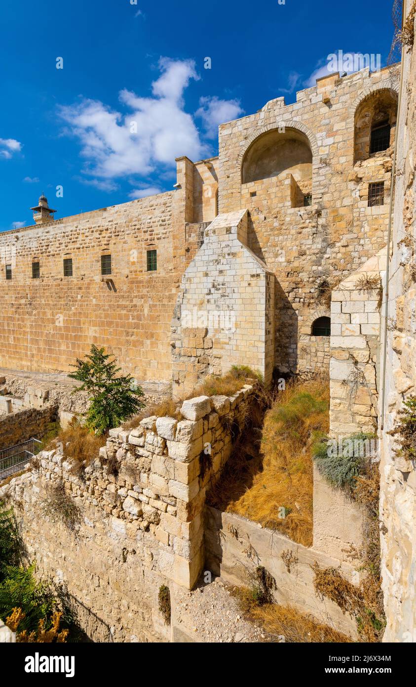 Jerusalem, Israel - October 13, 2017: Umayyad Palace Garden ...