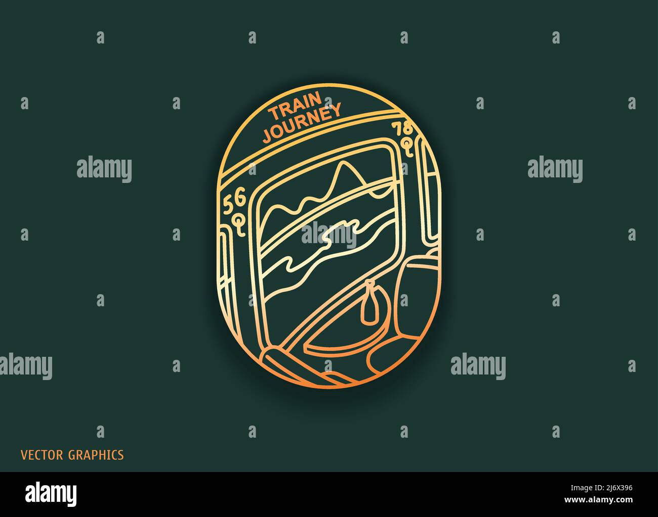 Railway train compartment Stock Vector Images - Alamy