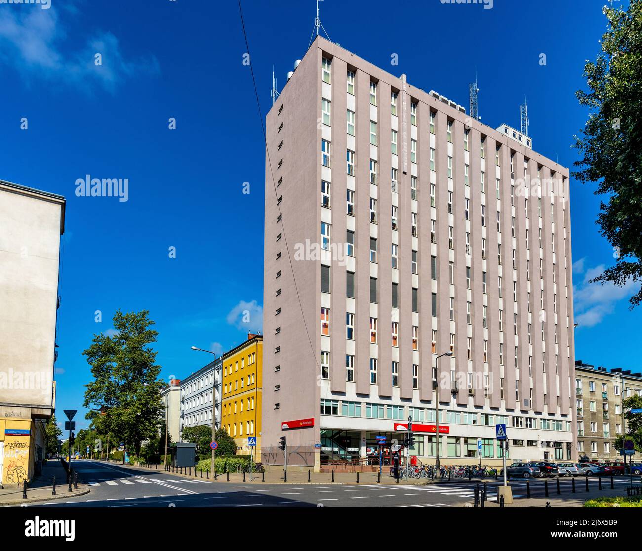 Warsaw, Poland - July 11, 2021: Former Polish Telecom switchboard ...