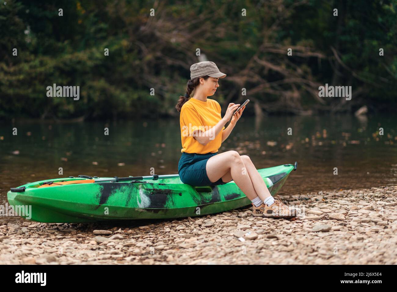 Kayaker and map hi-res stock photography and images - Alamy