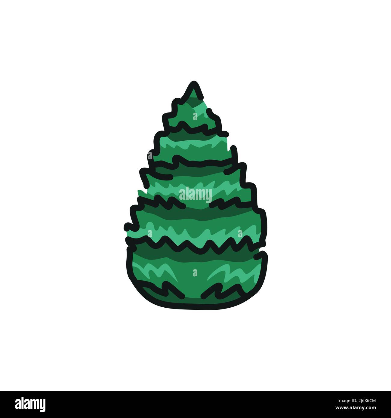 Real fir tree green Stock Vector Images - Alamy