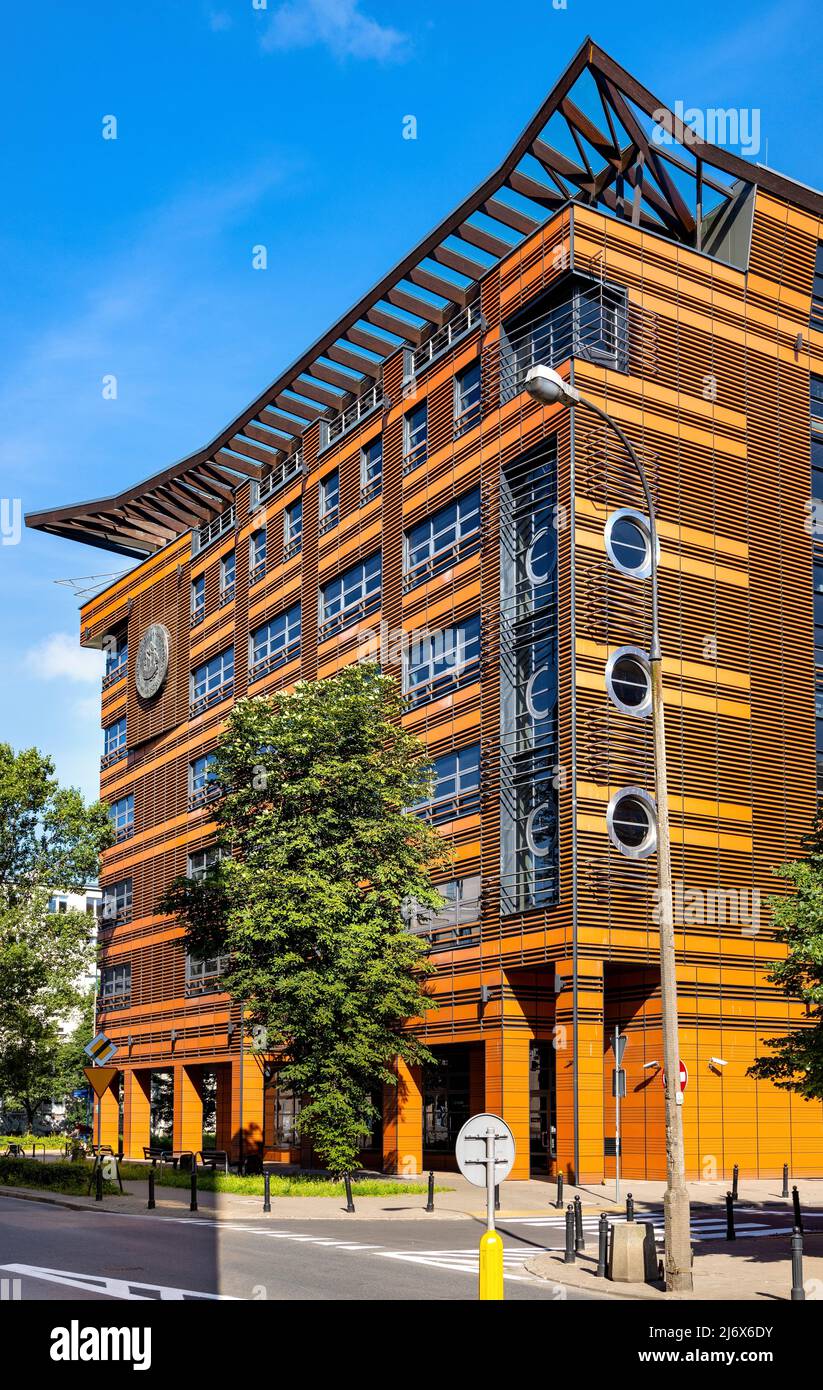 Warsaw, Poland - July 11, 2021: Modern Warsaw School of Economics SGH ...