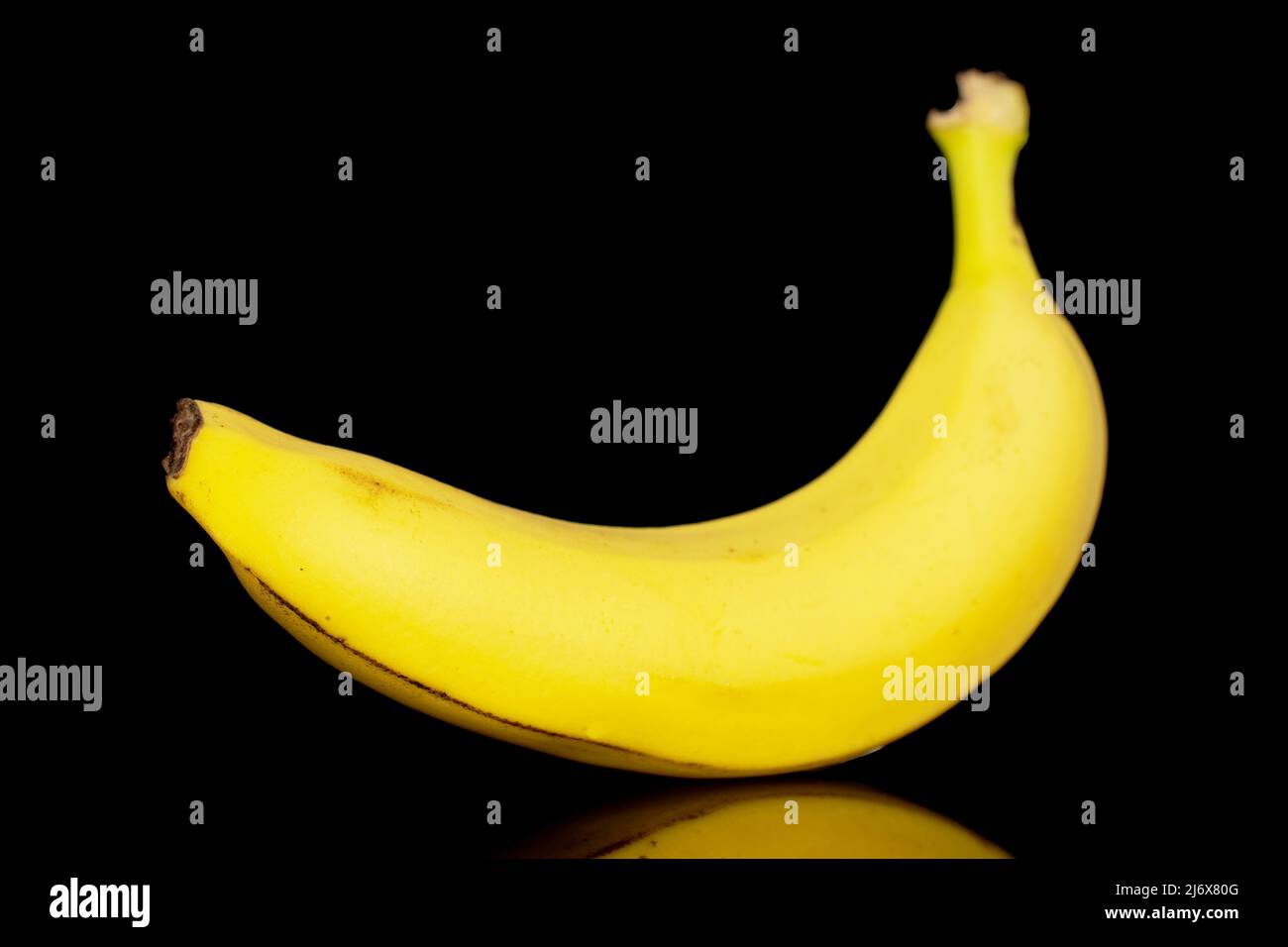Food single one banana fresh tropical fruit healthy hi-res stock ...