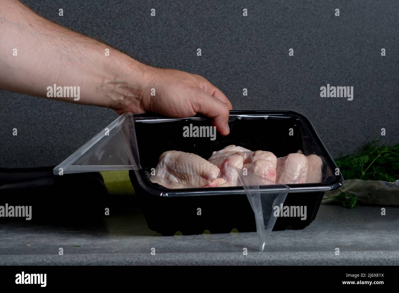 Chicken wing package hi-res stock photography and images - Alamy