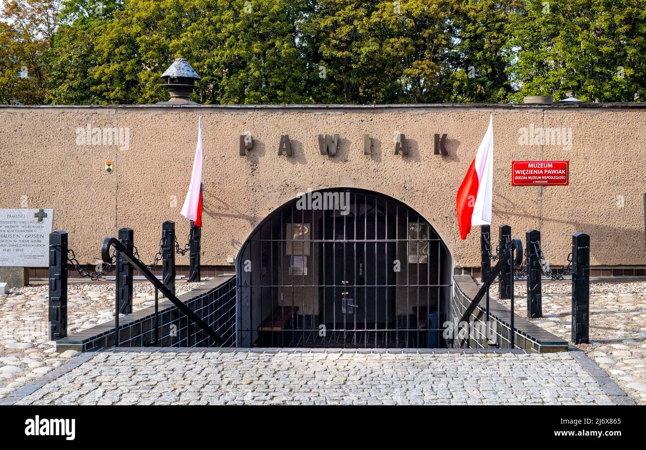 Warsaw, Poland - September 19, 2020: Pawiak Prison Museum and memorial ...