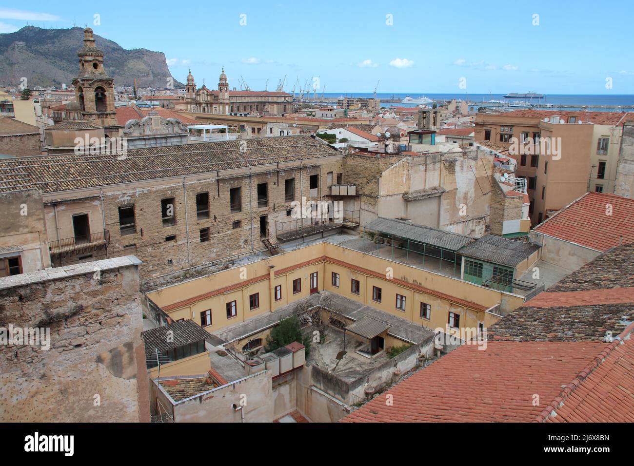 ancient buildings in palermo in sicily (italy Stock Photo - Alamy