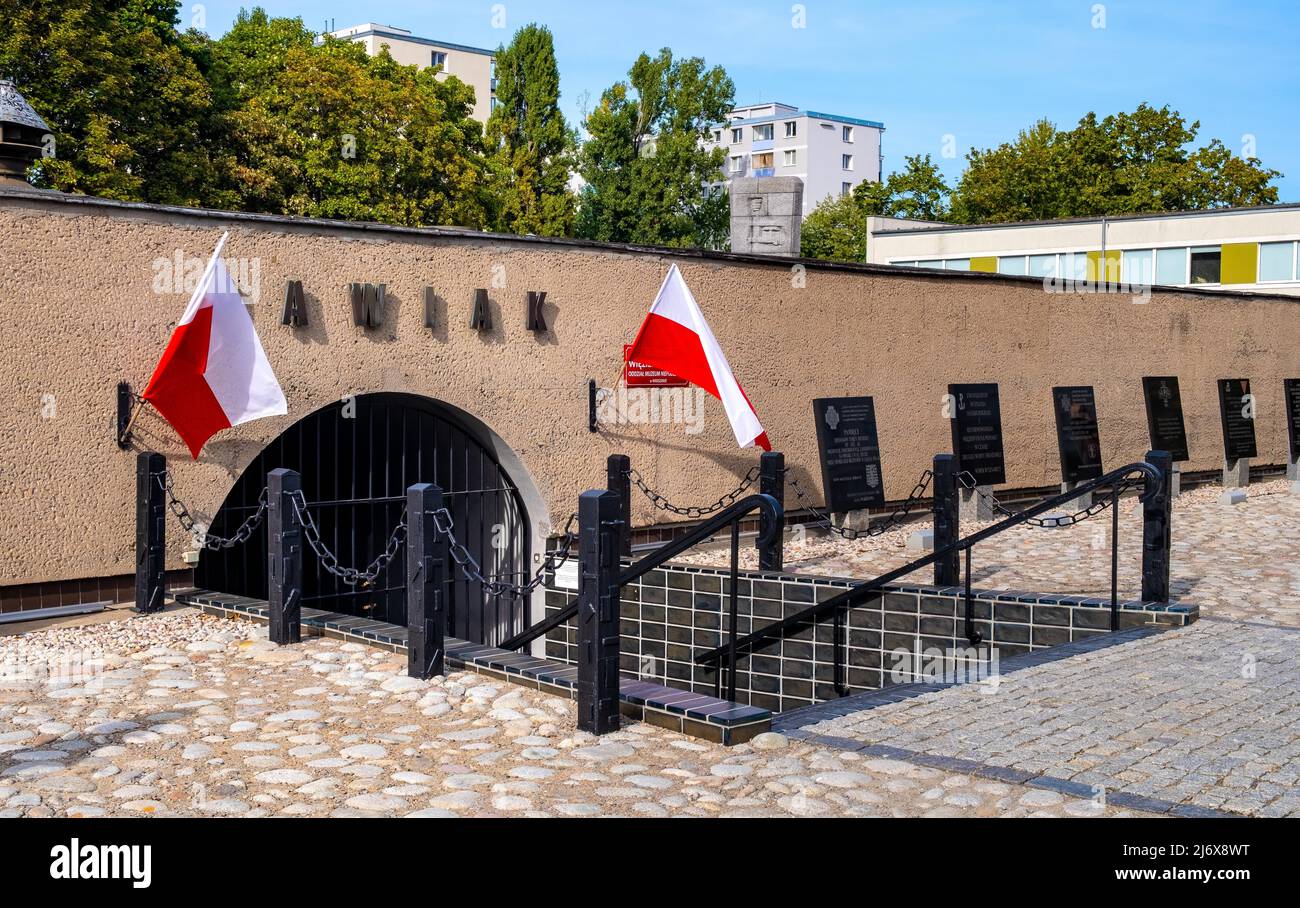 Warsaw, Poland - September 19, 2020: Pawiak Prison Museum and memorial ...