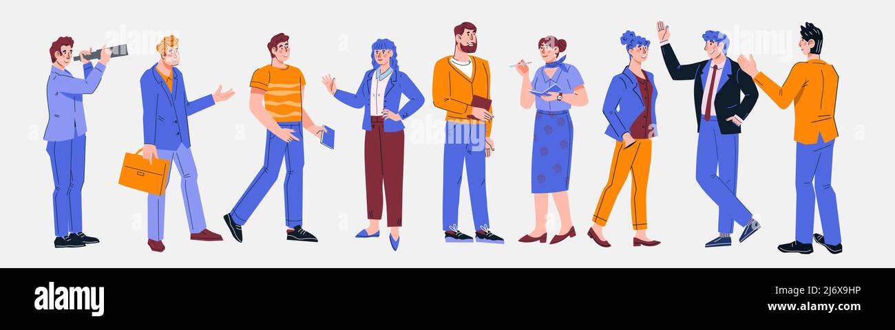 Business team group portrait of business professionals, managers and ...