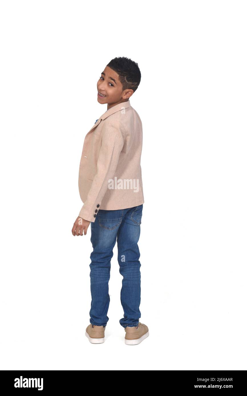 Boy Standing Side View