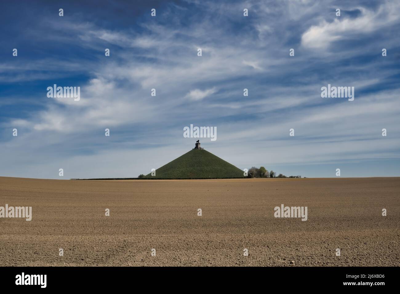 the napoleon memorial site at waterloo, belgium Stock Photo - Alamy