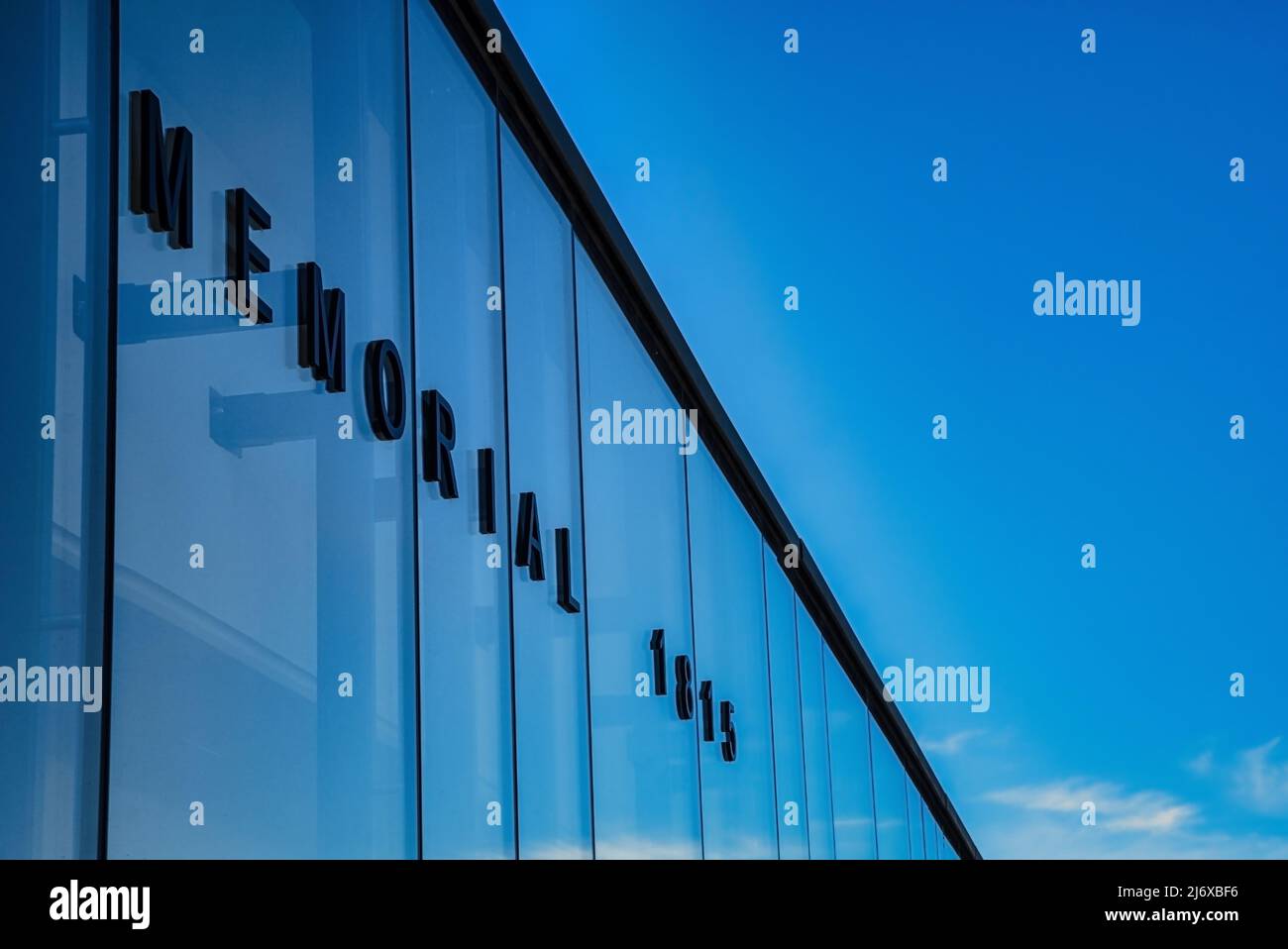 the napoleon memorial site at waterloo, belgium Stock Photo - Alamy