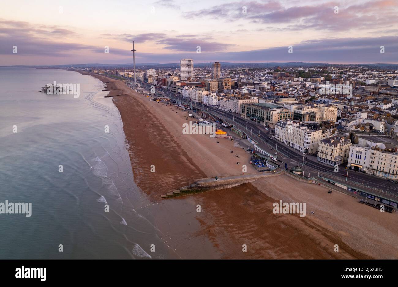 Aerial view of brighton seafront hi-res stock photography and images ...