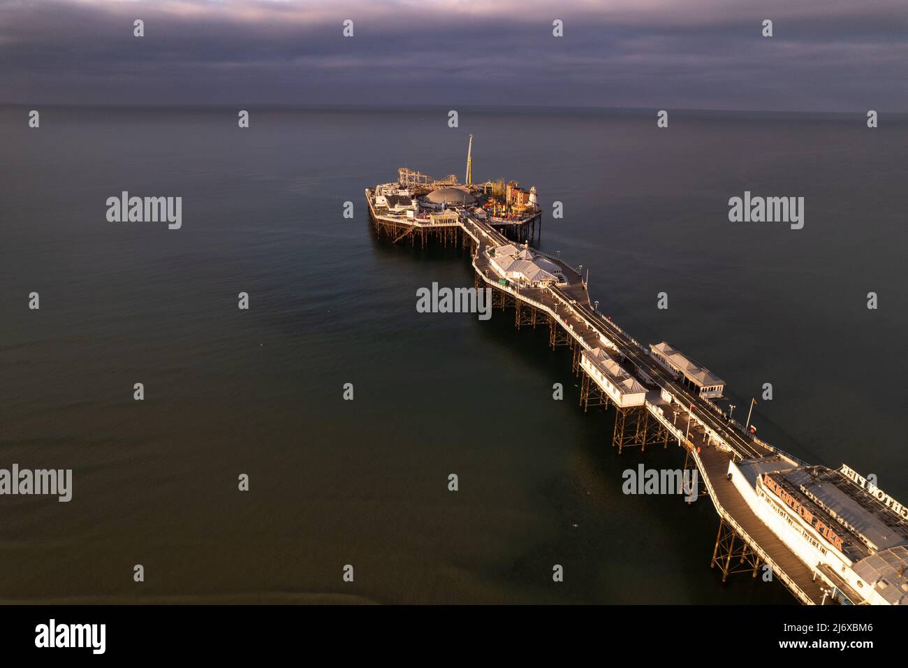 Brighton palace pier aerial hi-res stock photography and images - Alamy
