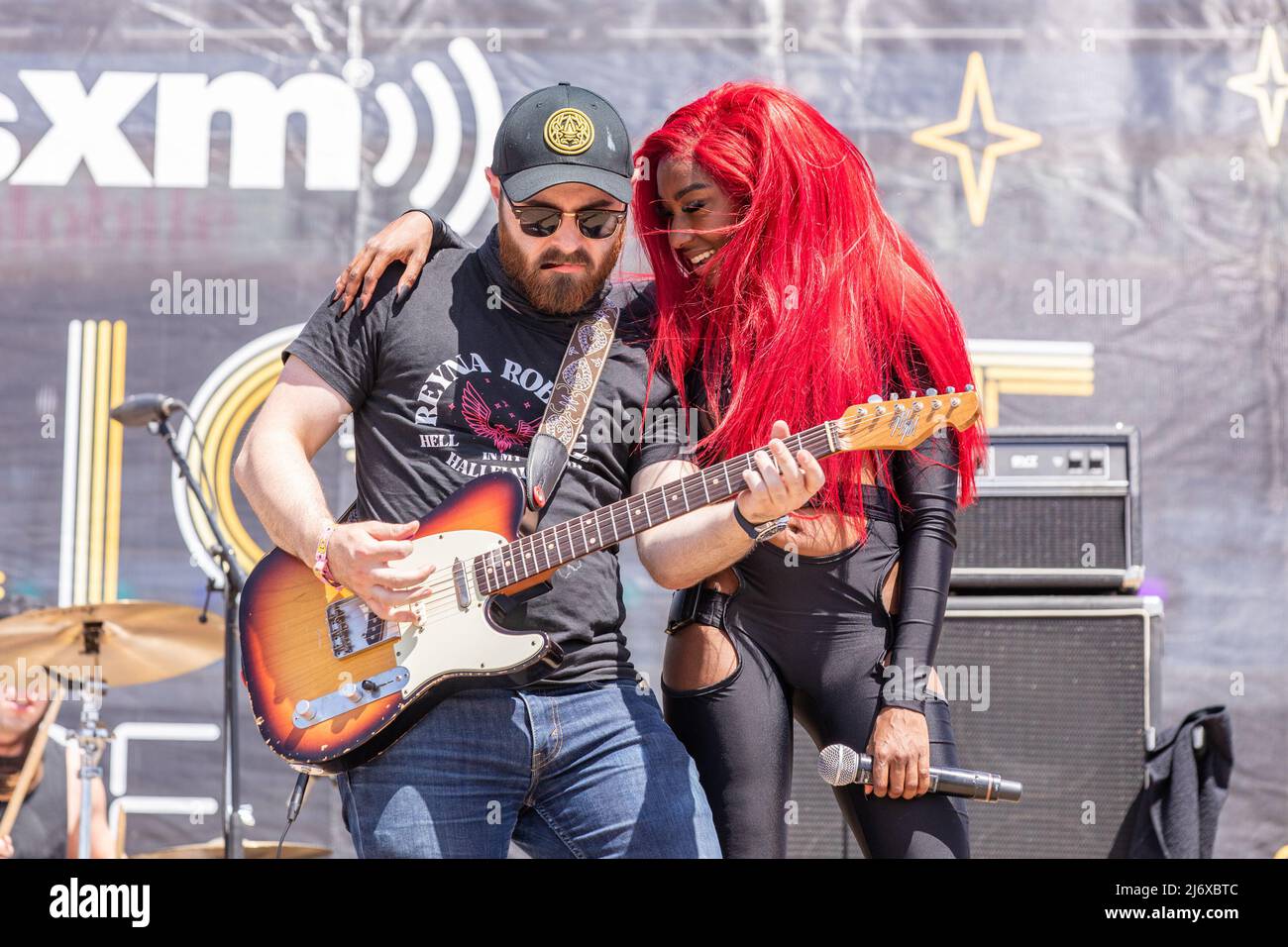 Singer Reyna Roberts during Stagecoach Music Festival on April 30, 2022 ...