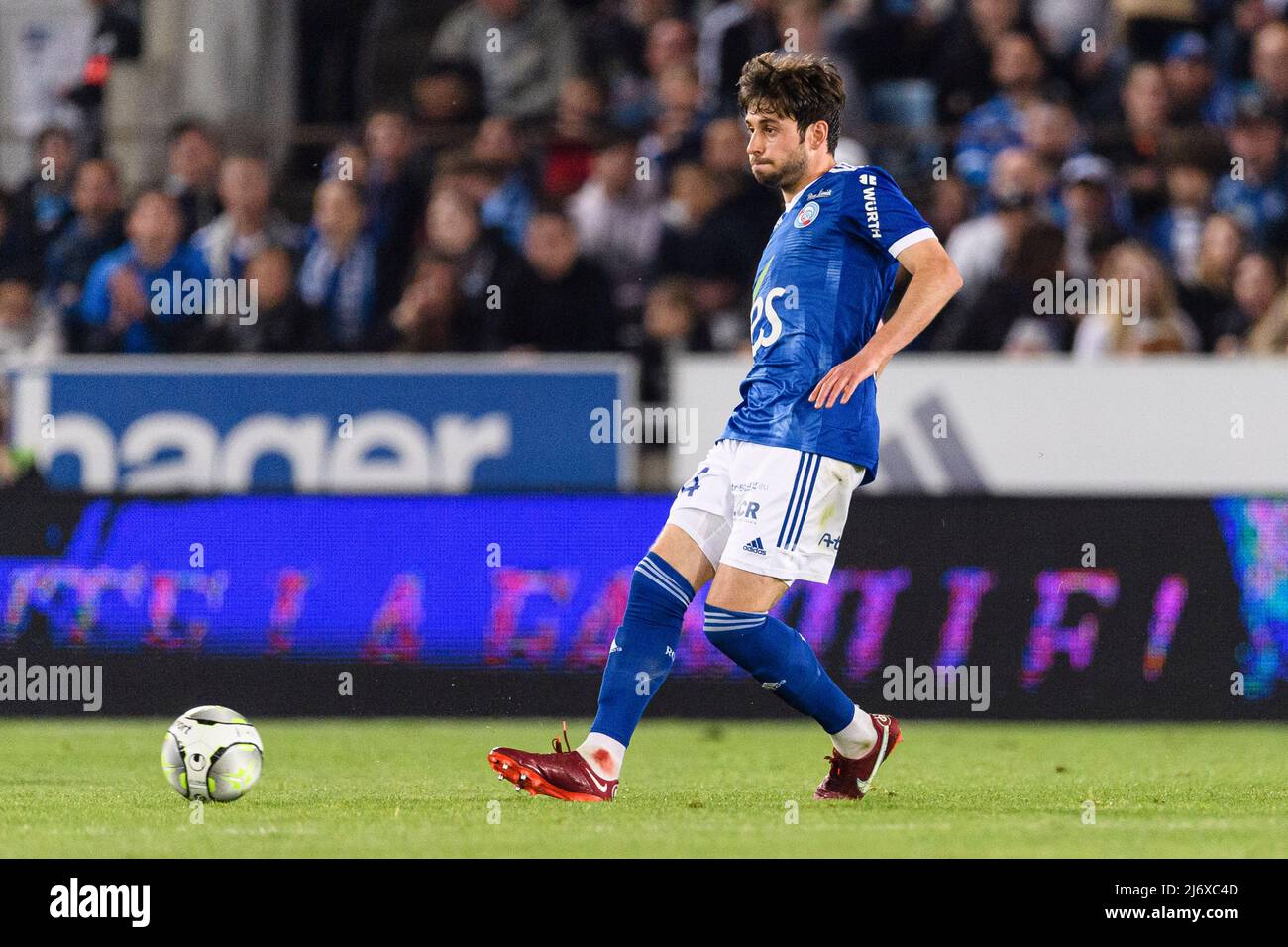 Strasbourg, France - April 29: Sanjin Prcic of RC Strasbourg in action during the Ligue 1 Uber ...