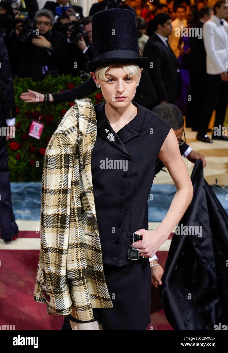 New York, United States. 2nd May, 2022. Emma Corrin arrives for the ...