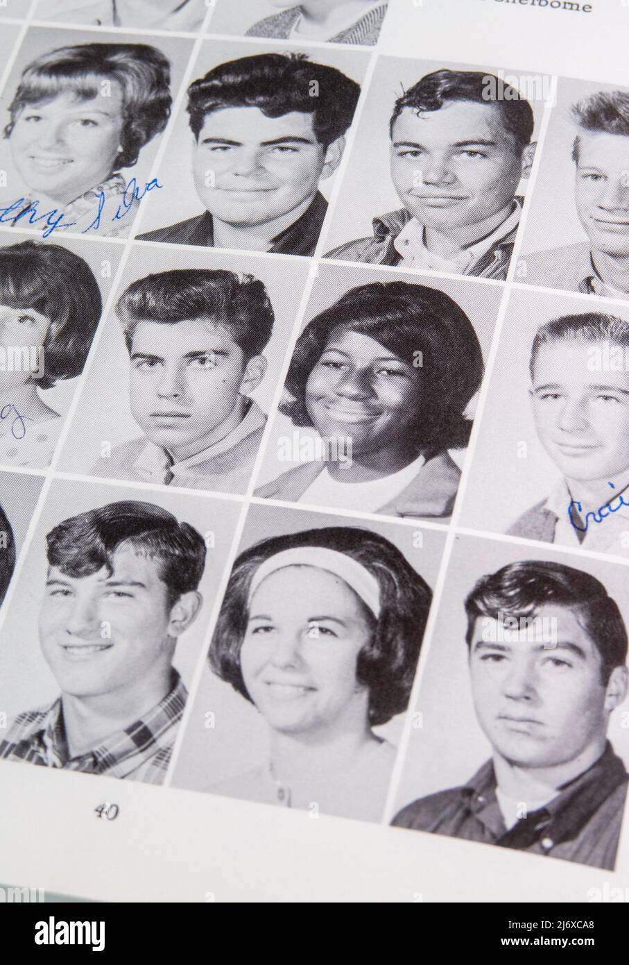 High school yearbook 1960s hi-res stock photography and images - Alamy