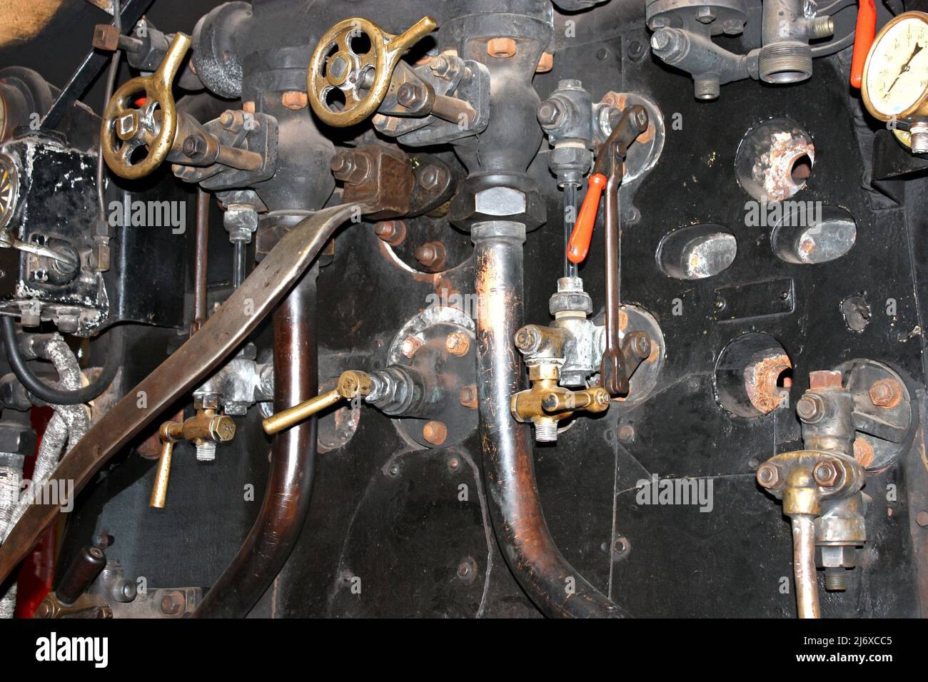 Steam loco controls hi-res stock photography and images - Alamy