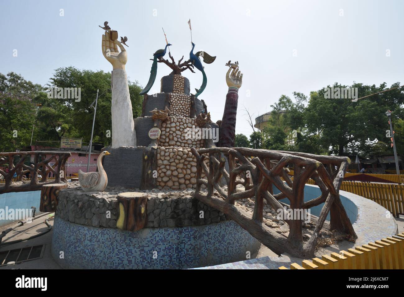 Save Birds sculpture at Mall road and Neil road junction. Phool Bagh ...