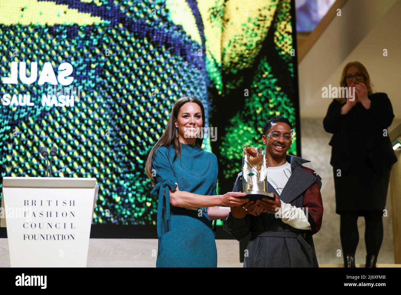 The Duchess of Cambridge presents the Queen Elizabeth II Award for ...