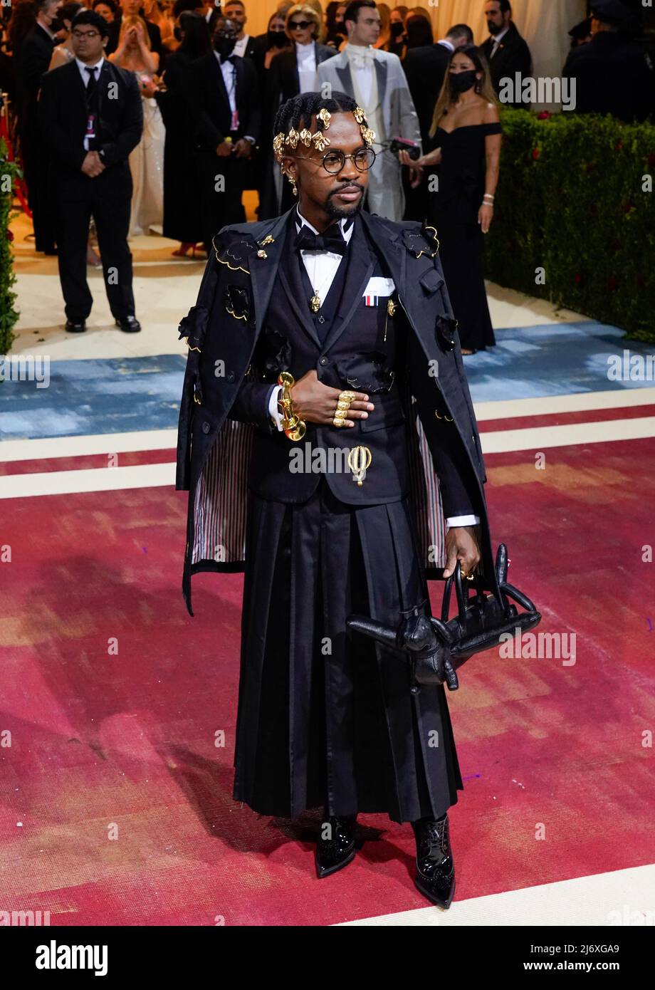 New York, United States. 2nd May, 2022. Edvin Thompson arrives for the ...