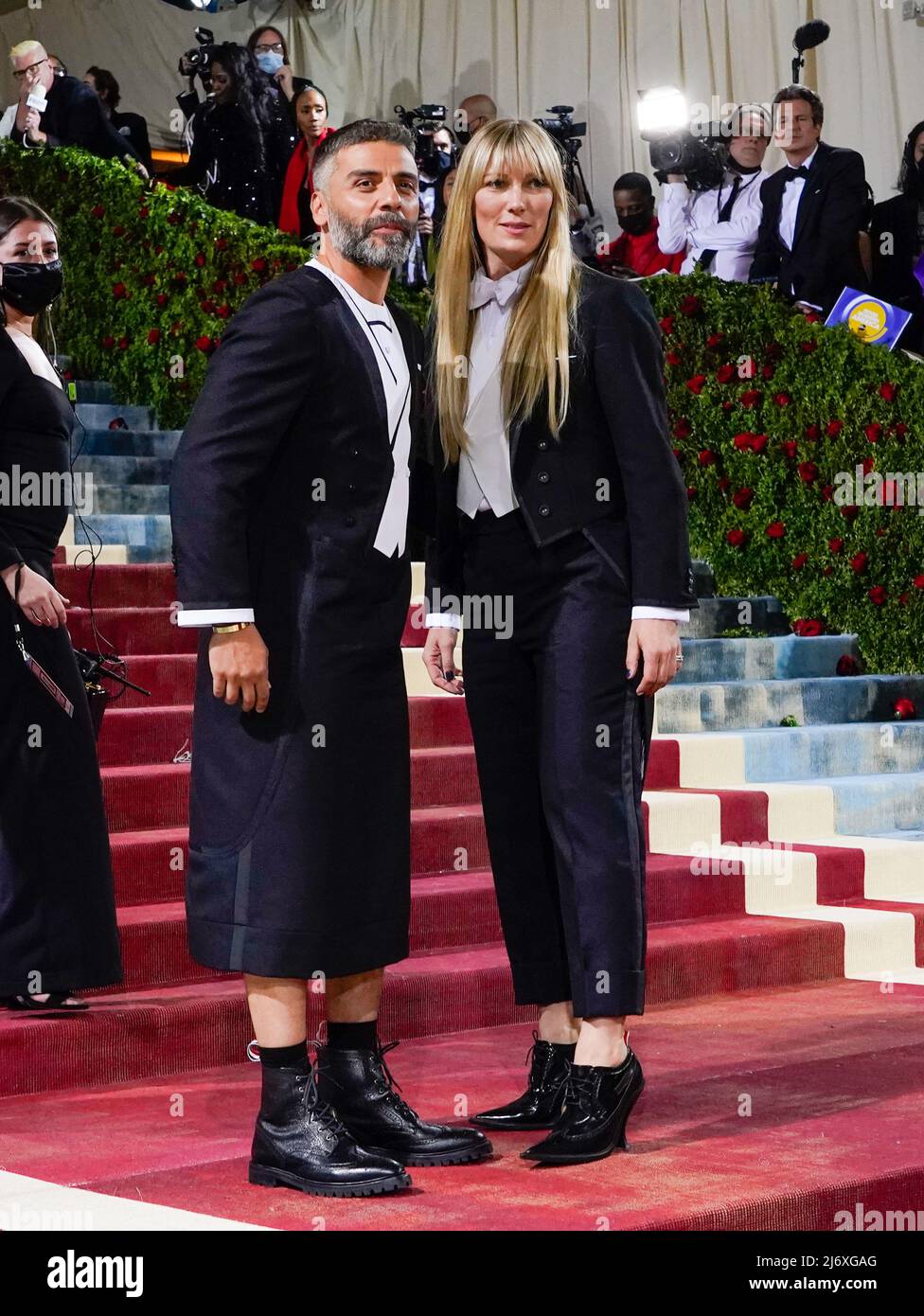 New York, United States. 2nd May, 2022. Oscar Isaac, Elvira Lind ...