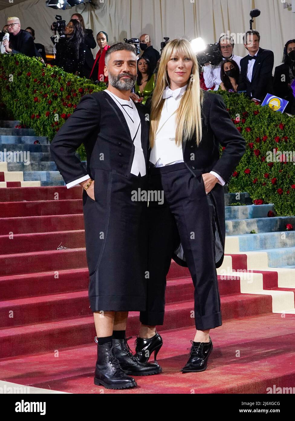 New York, United States. 2nd May, 2022. Oscar Isaac, Elvira Lind ...