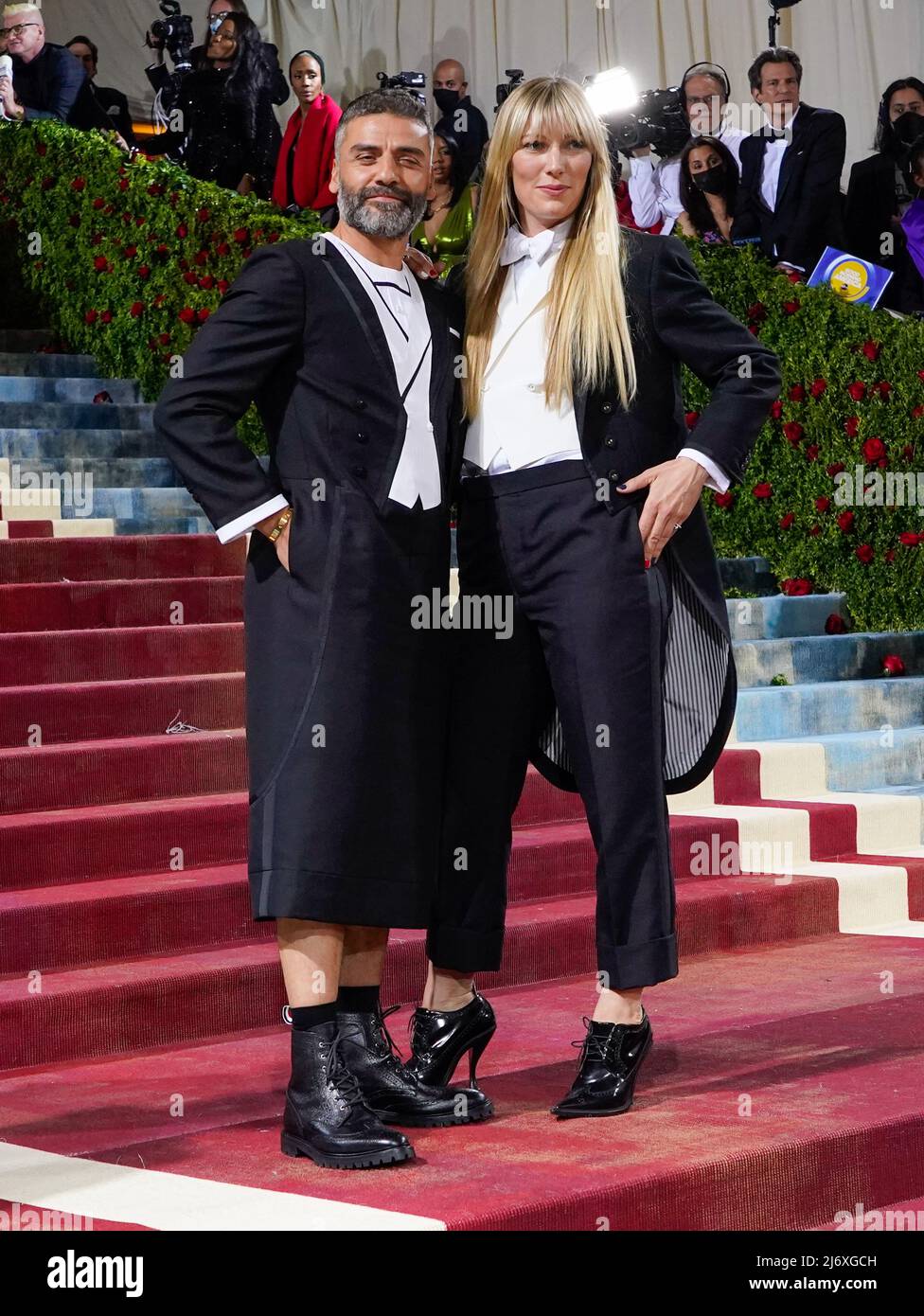 New York, United States. 2nd May, 2022. Oscar Isaac, Elvira Lind ...