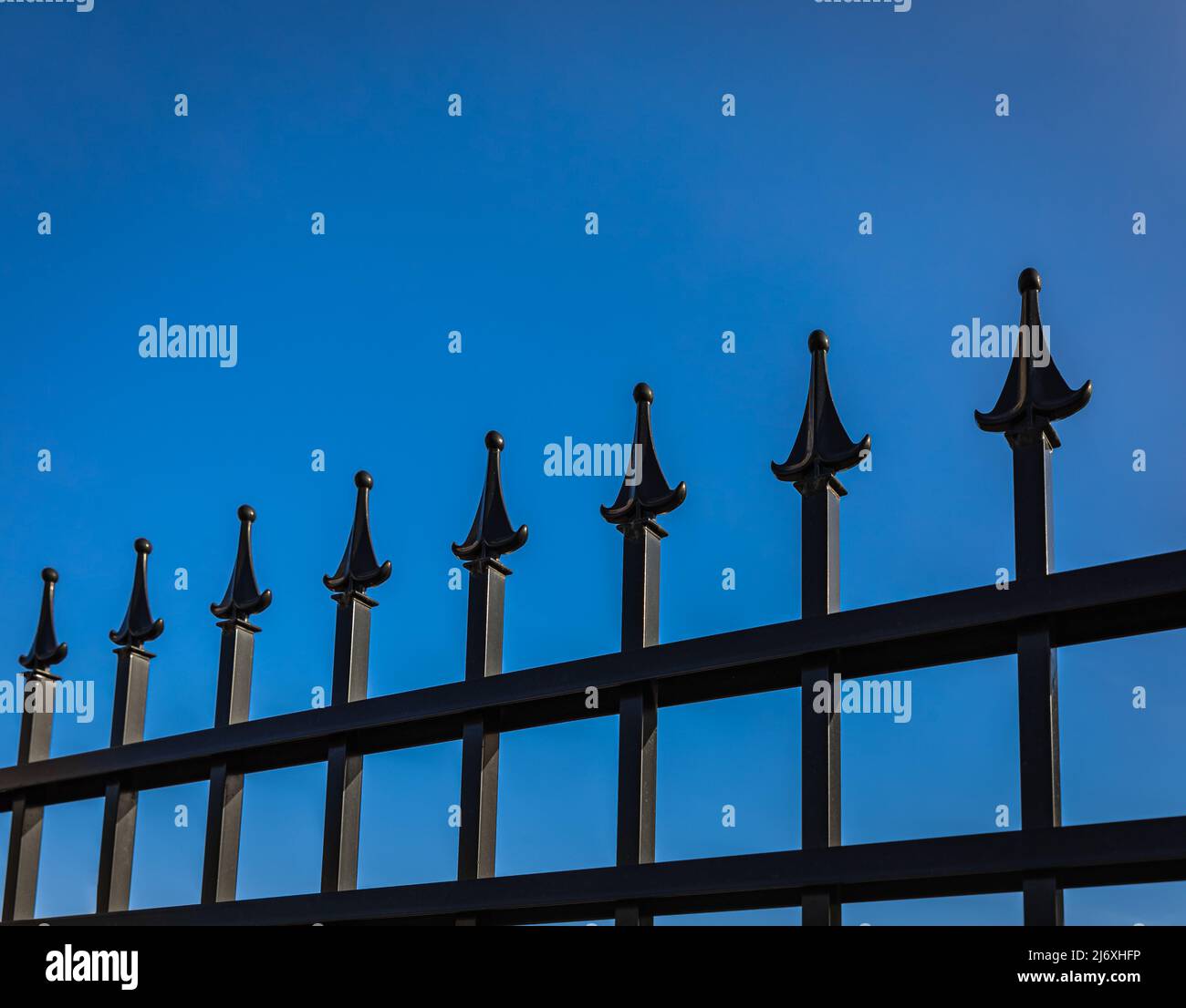 Wrought iron gate spike hi-res stock photography and images - Alamy