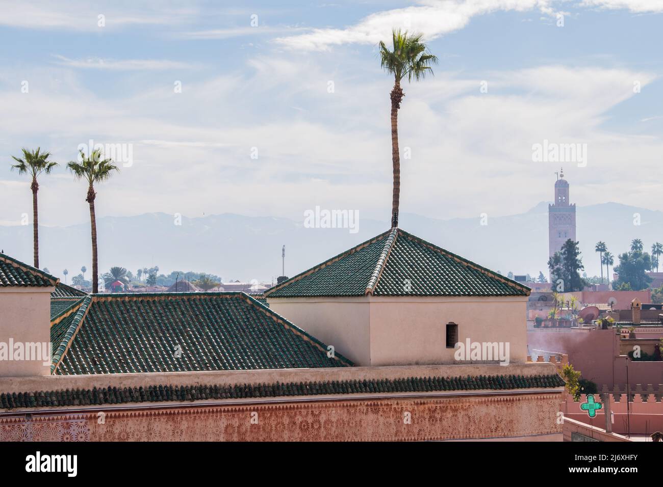 Marrakesh, Morocco - May 01,2022: The architecture of the old Medina ...