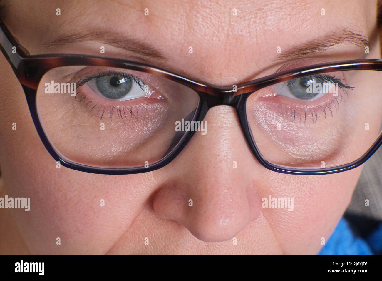 Computer reflection eyes close hi-res stock photography and images - Alamy