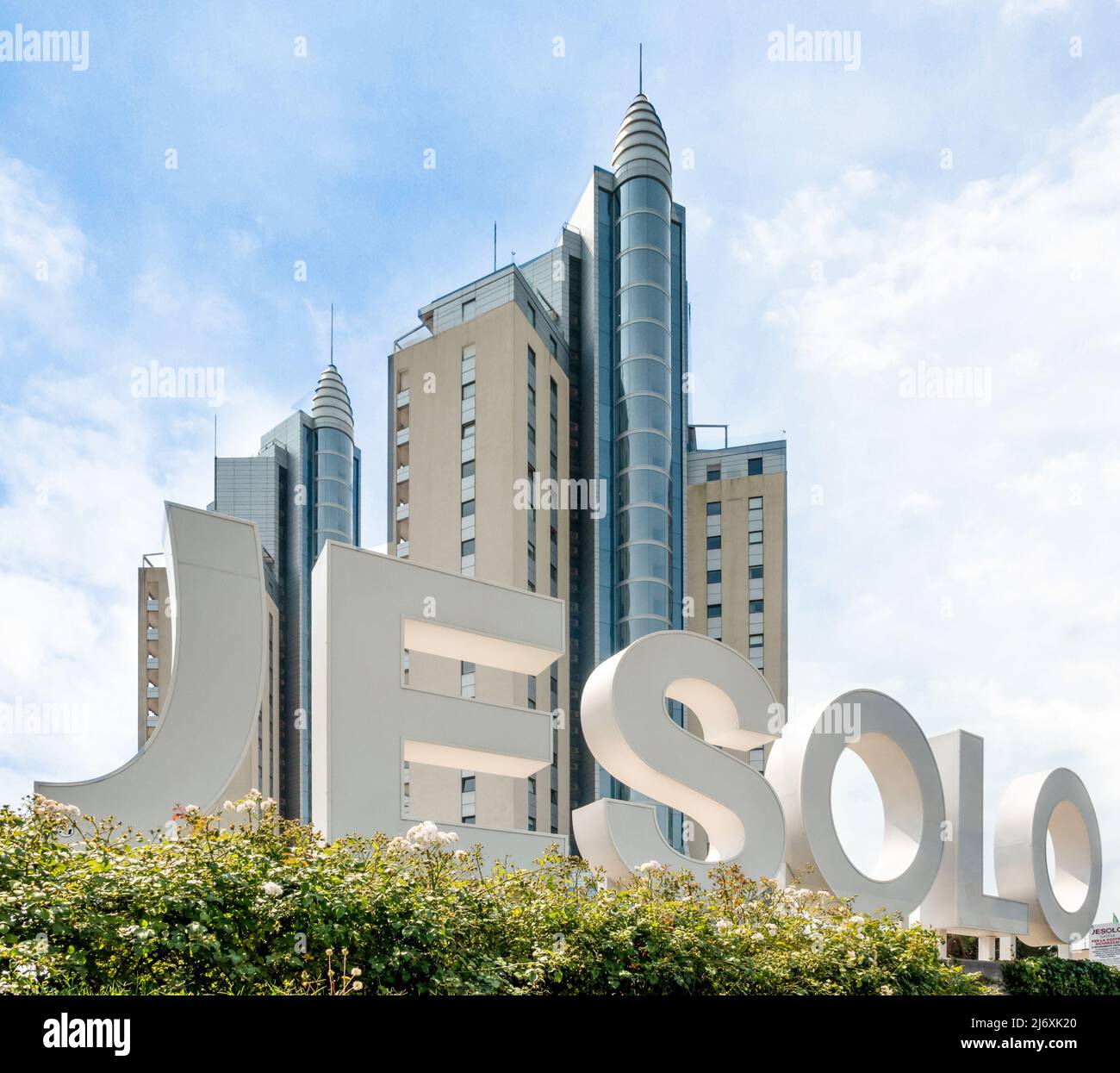 Torri di Piazza Drago. Jesolo (VE), ITALY - July 29, 2020 Stock Photo ...