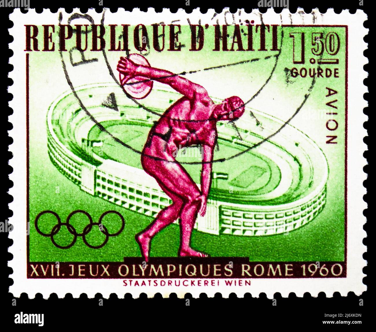 MOSCOW, RUSSIA - MARCH 27, 2022: Postage stamp printed in Haiti shows ...