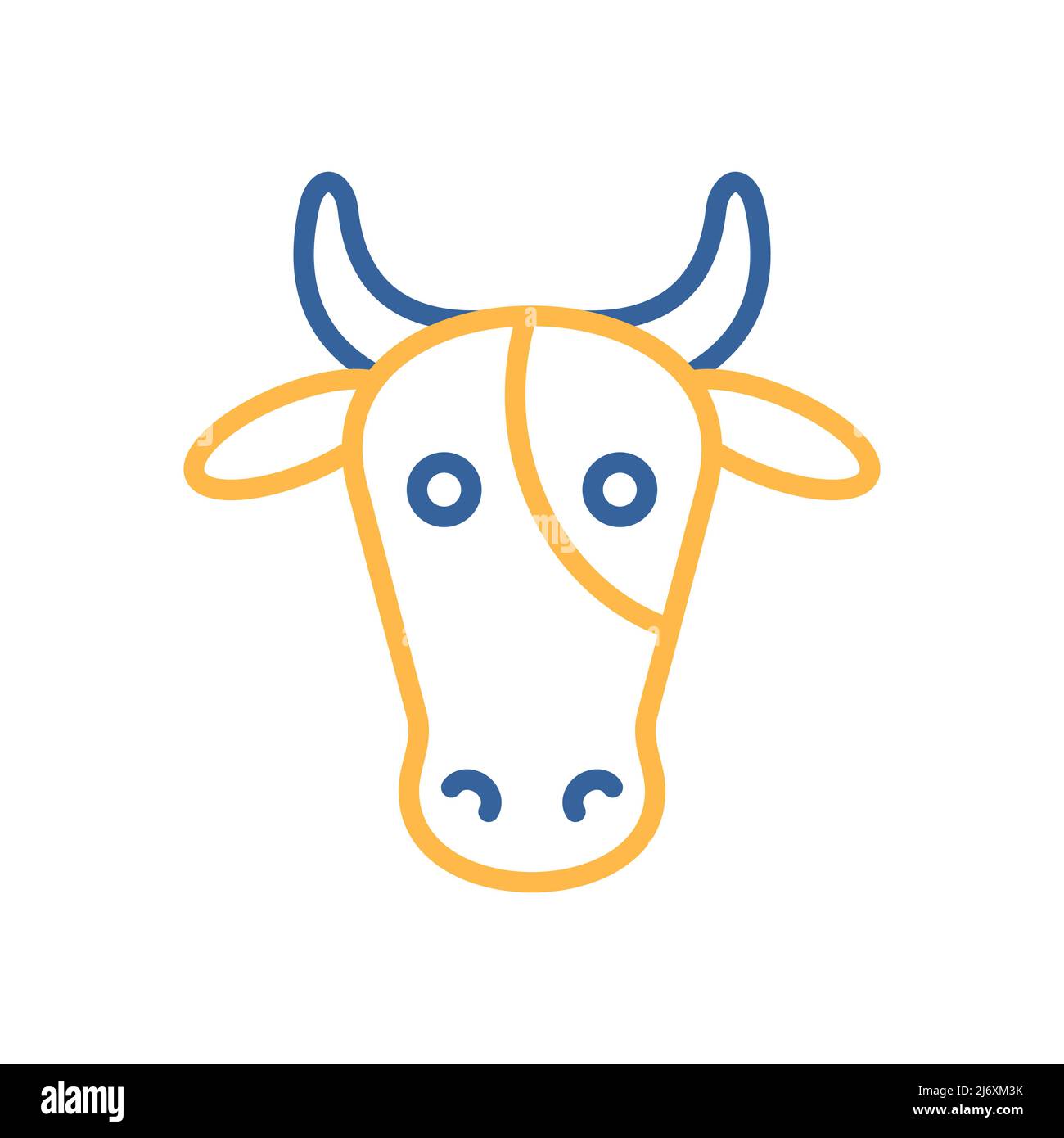 Cow isolated icon. Animal head. Farm sign. Graph symbol for your web ...