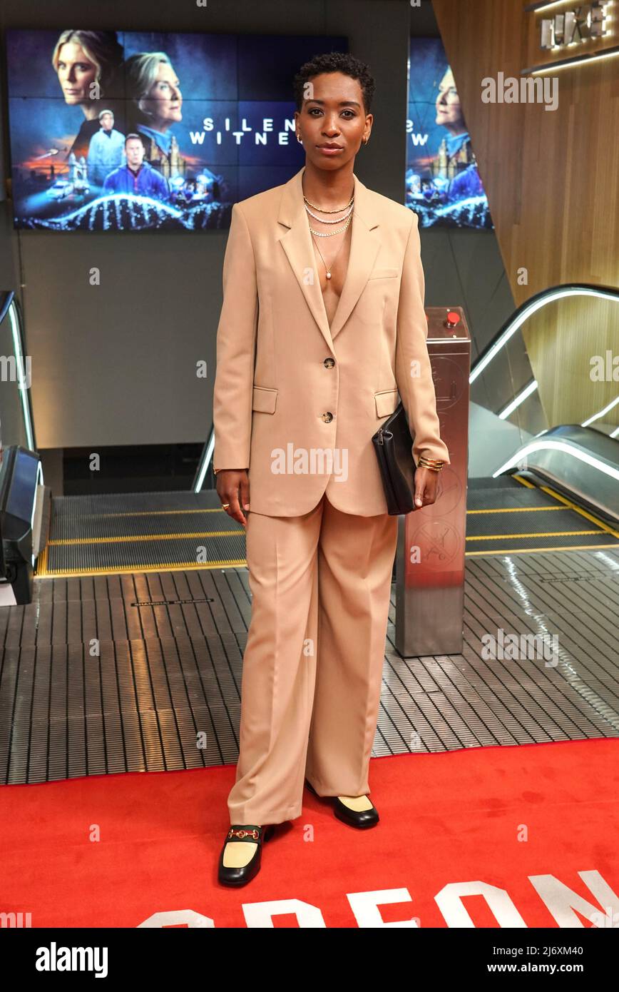 Genesis Lynea arrives for the Silent Witness press launch at the ODEON ...
