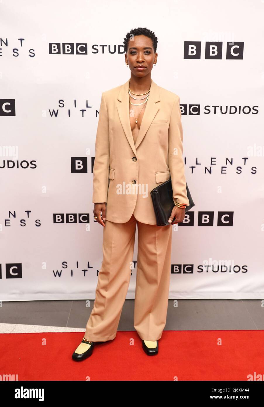 Genesis Lynea arrives for the Silent Witness press launch at the ODEON ...
