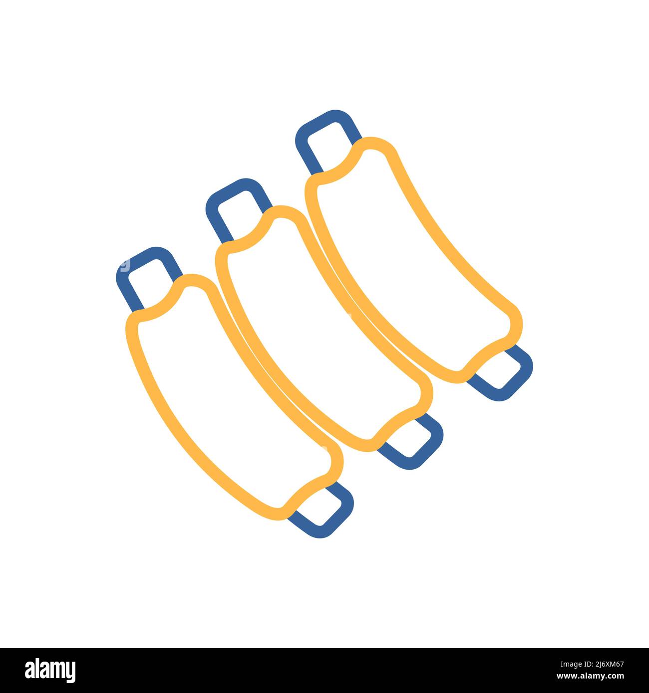 Ribs food meat isolated icon. Farm animal sign. Graph symbol for your ...